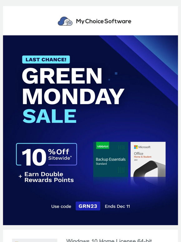 My Choice Software: 🍃Go Green, Save Green: Exclusive Discounts Are Live Site Wide! | Milled