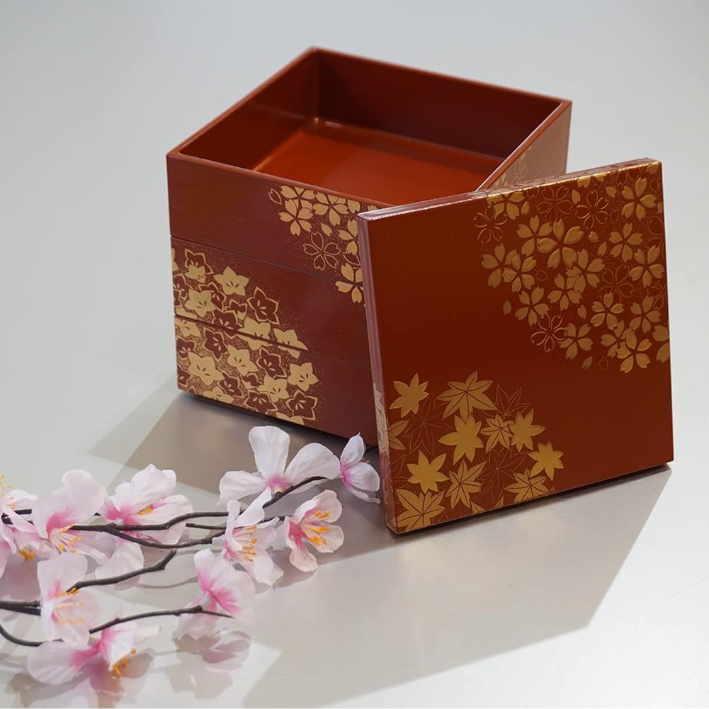 IPPINKA: [Products] 3-Tier Japanese Jubako Food Box | Okinawan Brown ...