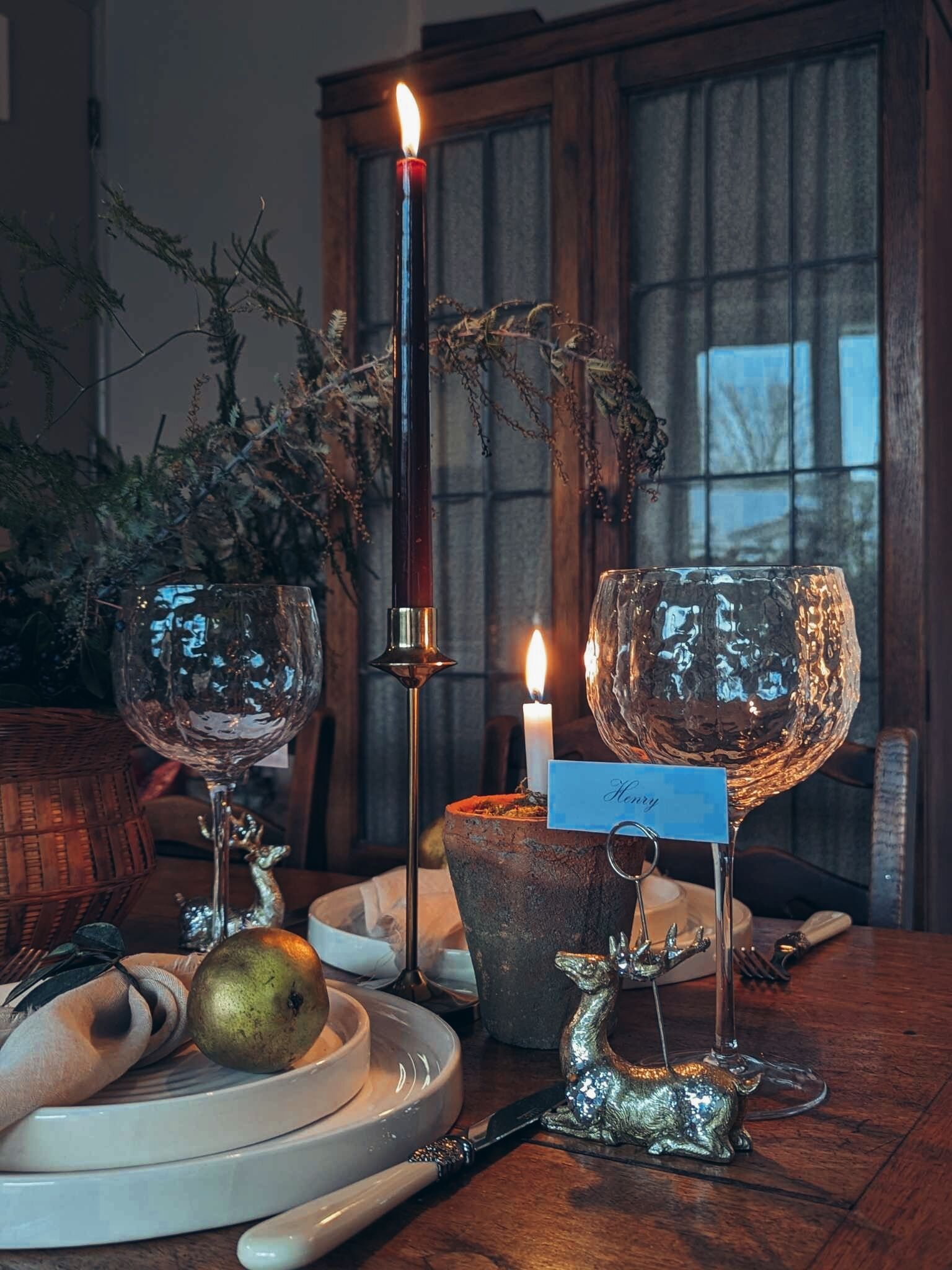 Silver Mushroom: Alice & Thorn's Christmas Tablescape | Milled