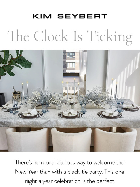 Kim Seybert: Ring In 2024 With Glamour To The Max | Milled