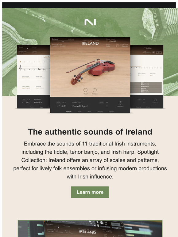 Native Instruments: Introducing Spotlight Collection: Ireland | Milled