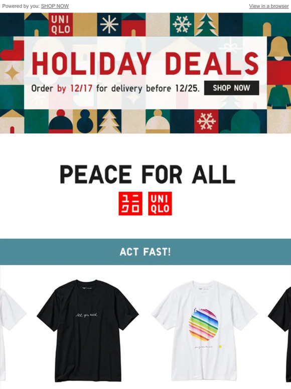 UNIQLO Email Newsletters: Shop Sales, Discounts, and Coupon Codes