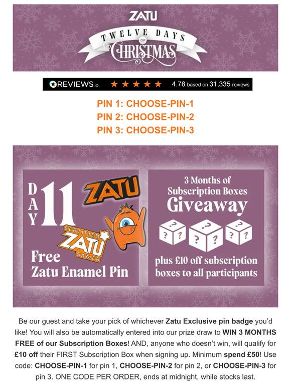 Zatu Games: You Choose! Which FREEBIE Are You Going For? 📌 | Milled