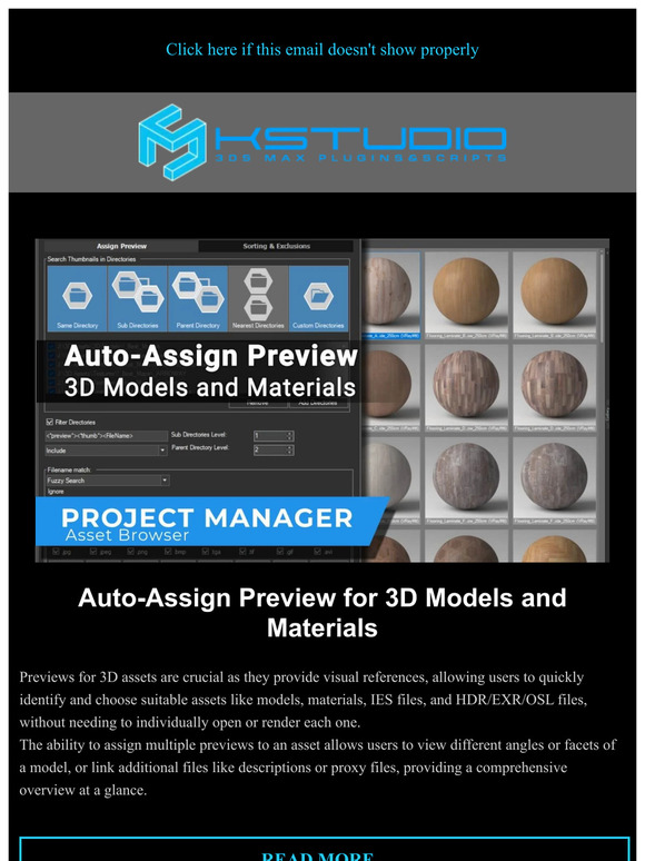 Kstudio: News from Kstudio (Auto-Assign Preview for 3D Models and Materials) | Milled