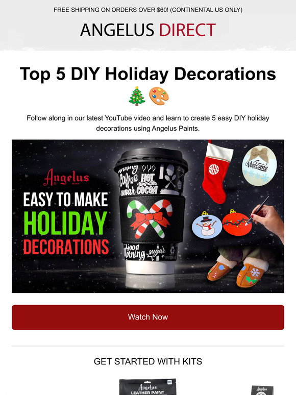 Angelus Direct: Top 5 DIY Holiday Decorations Using Angelus Paints! 🎄🎨 ...