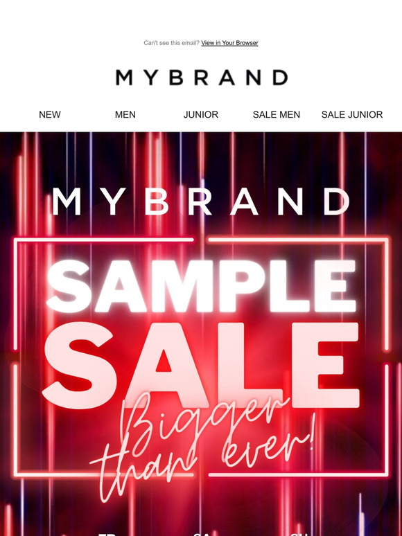MyBrand: THE MYBRAND SAMPLE SALE IS BACK! BIGGER THAN EVER! | MYBRAND ...