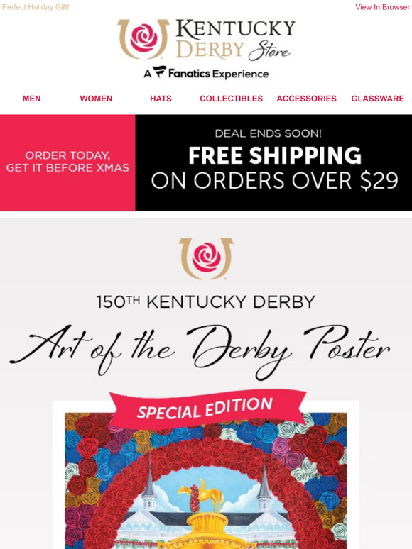 Kentucky Derby: 150th Kentucky Derby Art of the Derby Poster | Milled