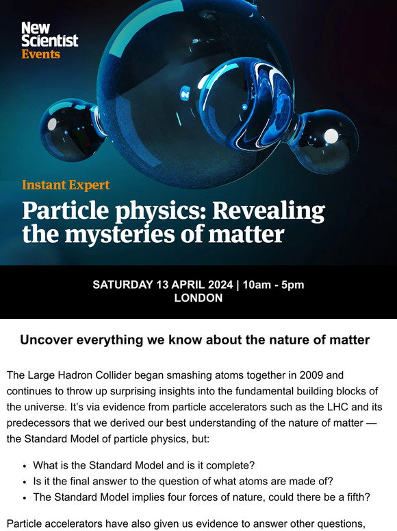 New Scientist: Particle physics: Revealing the mysteries of matter | Milled