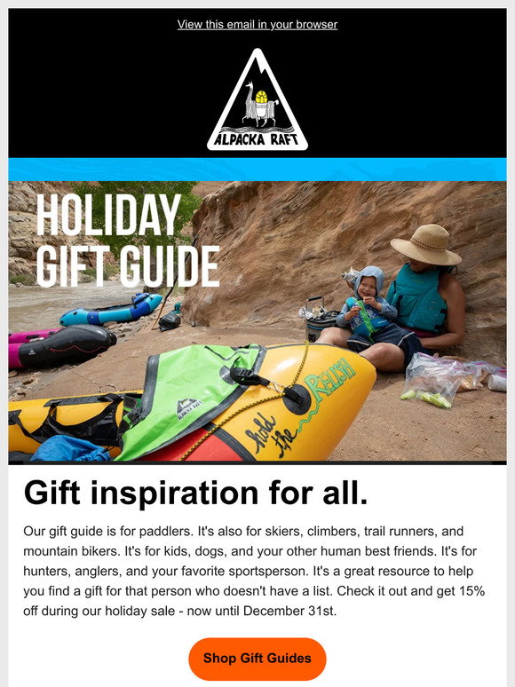 Alpacka Raft: Best Gifts of the Year! | Milled