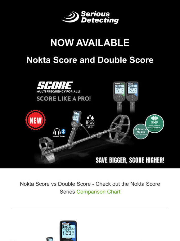 Serious Detecting: Nokta Score and Double Score is now in stock! | Milled
