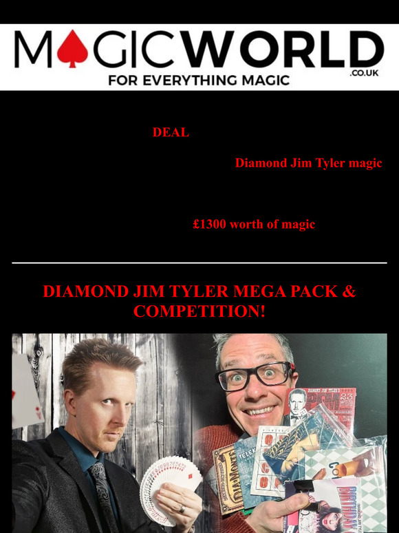 MagicWorld: Diamond Jim Tyler MEGA Competition & Xmas Offer | Milled