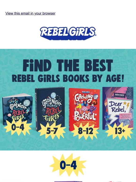Rebel Girls: Get her the best Rebel Girls book based on her age! | Milled