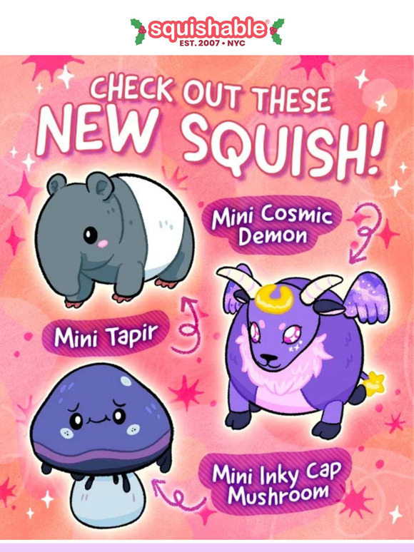 Squishable: Welcome to the forest. Here's your new Inky Cap Mushroom! 🍄🍃 | Milled