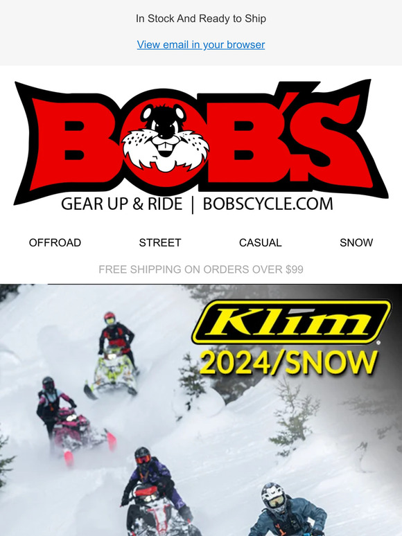Bob's Cycle: Klim 2024 ️High Performance Snow Gear | Milled