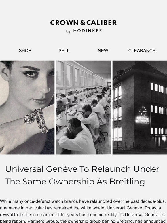 Hodinkee: Universal Genève To Relaunch Under The Same Ownership As Breitling | Milled