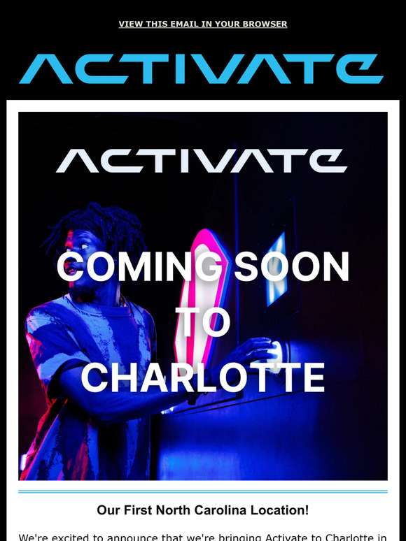 Activate Games: Great News! We're Coming to Charlotte! | Milled