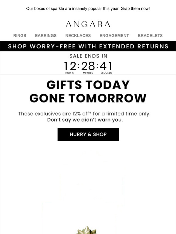 Angara: Here Today, Gone Tomorrow: Sale on Season’s Exclusives | Milled