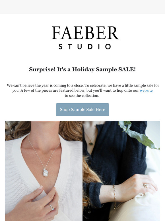 Faeber Studio: Surpirse! SAMPLE SALE | Milled