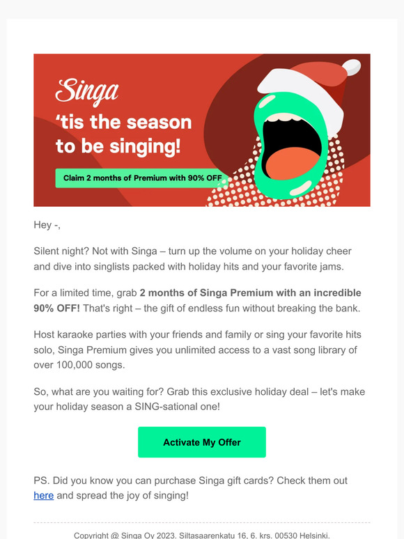 Singa: The Joy of Singing with 90% OFF – Your Limited Time Holiday Deal ...