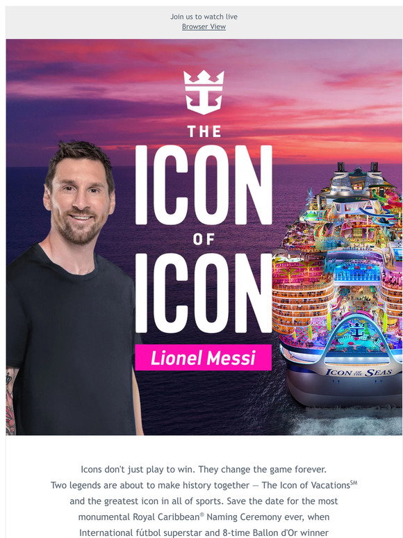 Royal Caribbean: MESSI. An Icon for Icon. | Milled
