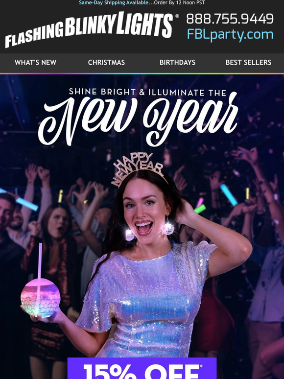 Flashing Blinky Lights: 15% OFF To Give 2023 A Bright Farewell | Milled