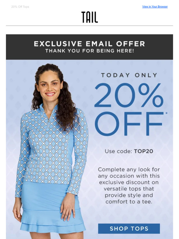 Tail Activewear: Top Notch Tops | Milled