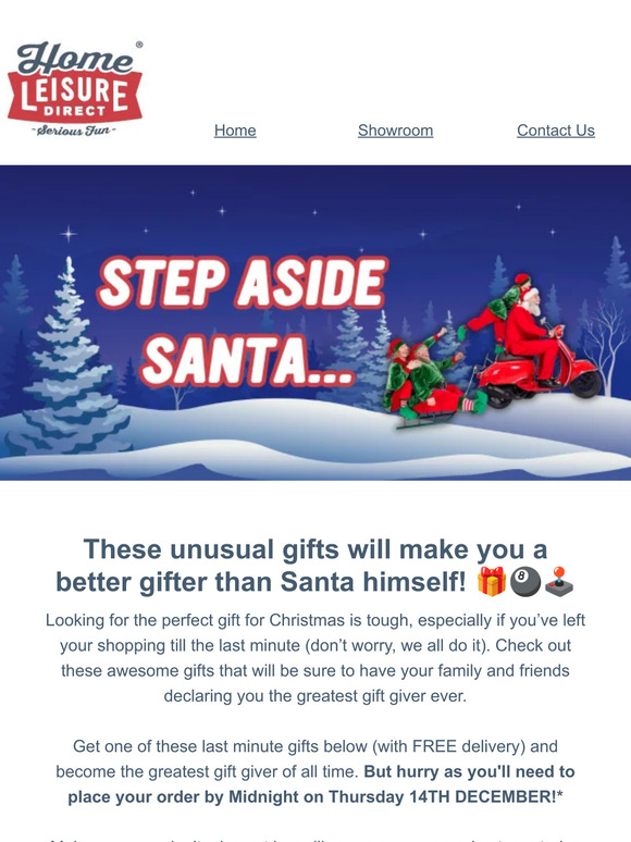 Home Leisure Direct: 🎅 Step aside Santa... our unusual Gifts are top of ...