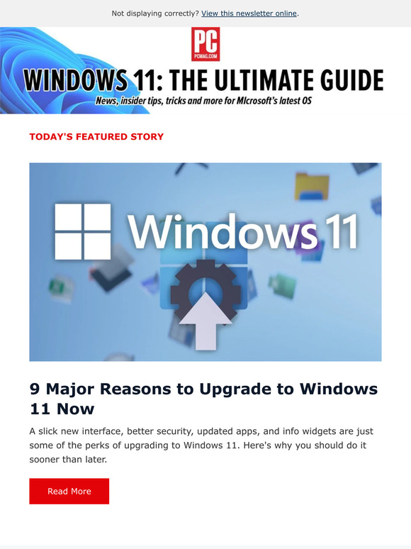 PCMag: 9 Reasons to Love Windows 11 | FTC Investigates Microsoft ...