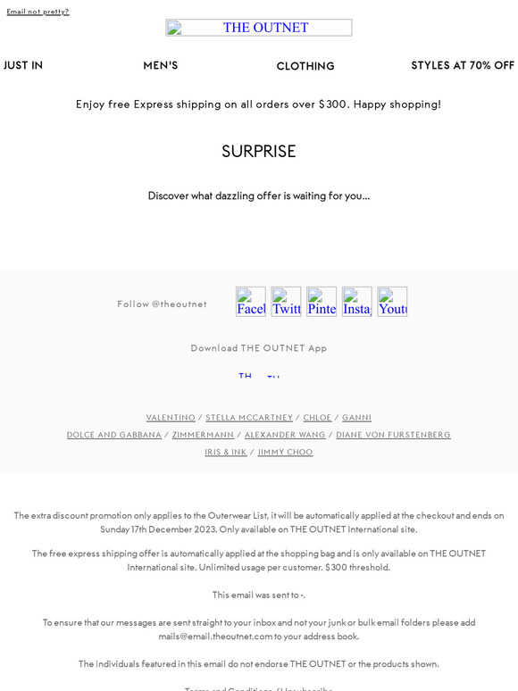 The Outnet: It's here: Unwrap your next December SURPRISE | Milled