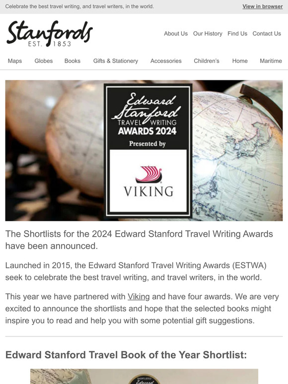 Stanfords: Edward Stanford Travel Writing Awards Shortlists Announced ...