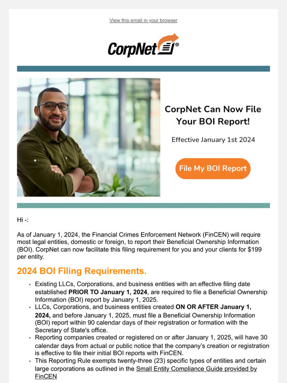 CorpNet: BOI Report Filing Now Available through CorpNet | Milled