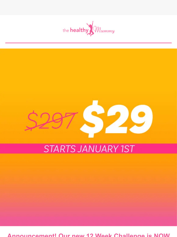 The Healthy Mummy: 📣Announcement! New 12 Week Challenge - Get ready for ...