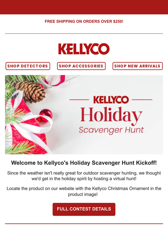 Kellyco Metal Detectors: 🕵️‍♂️ Announcing Kellyco's Holiday Scavenger ...