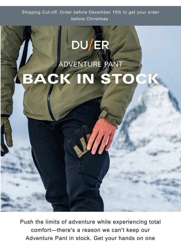 DUER: This bestselling pant is BACK | Milled