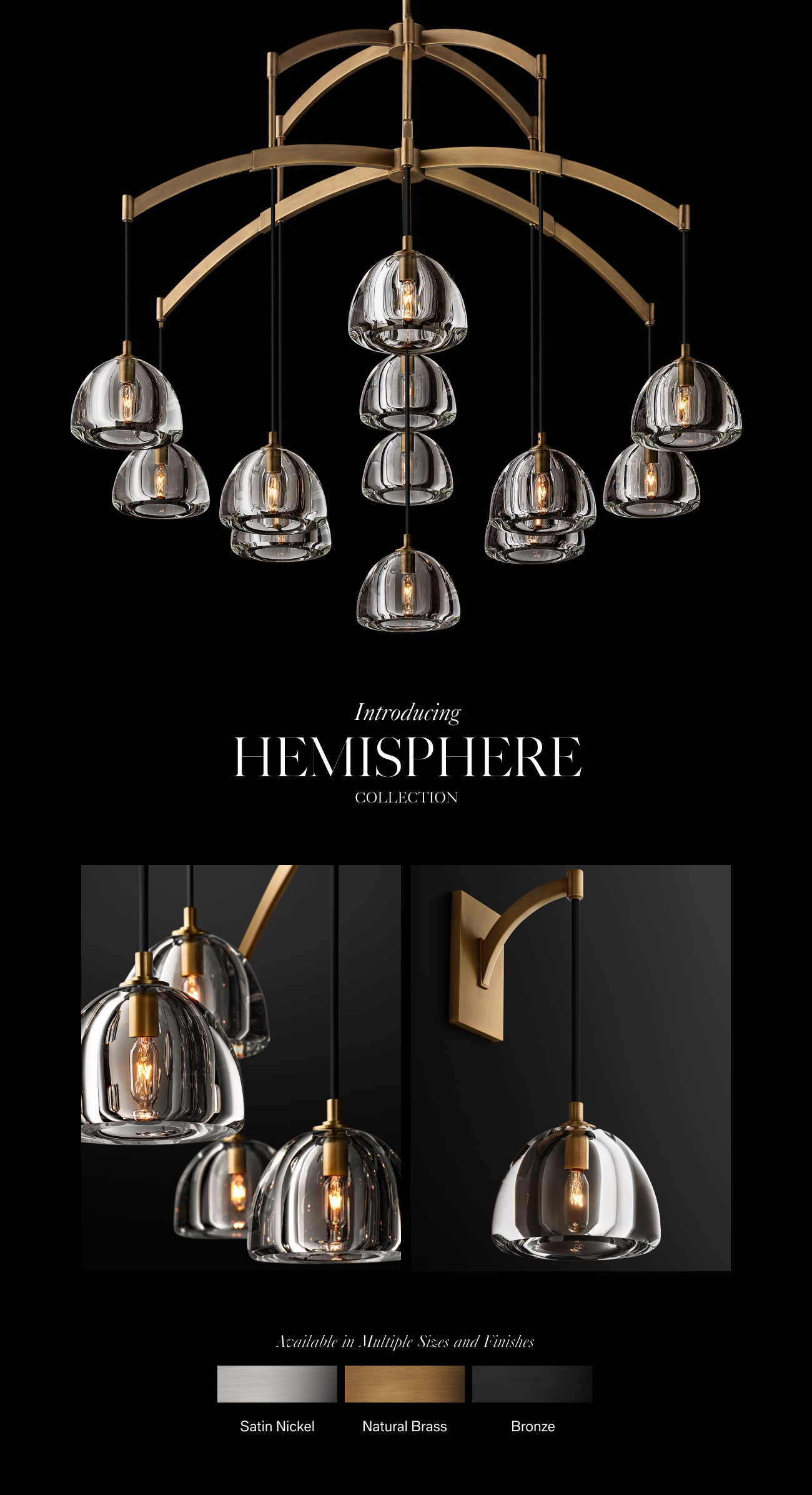 Restoration Hardware: The Hemisphere Collection: New Lighting by Alison ...