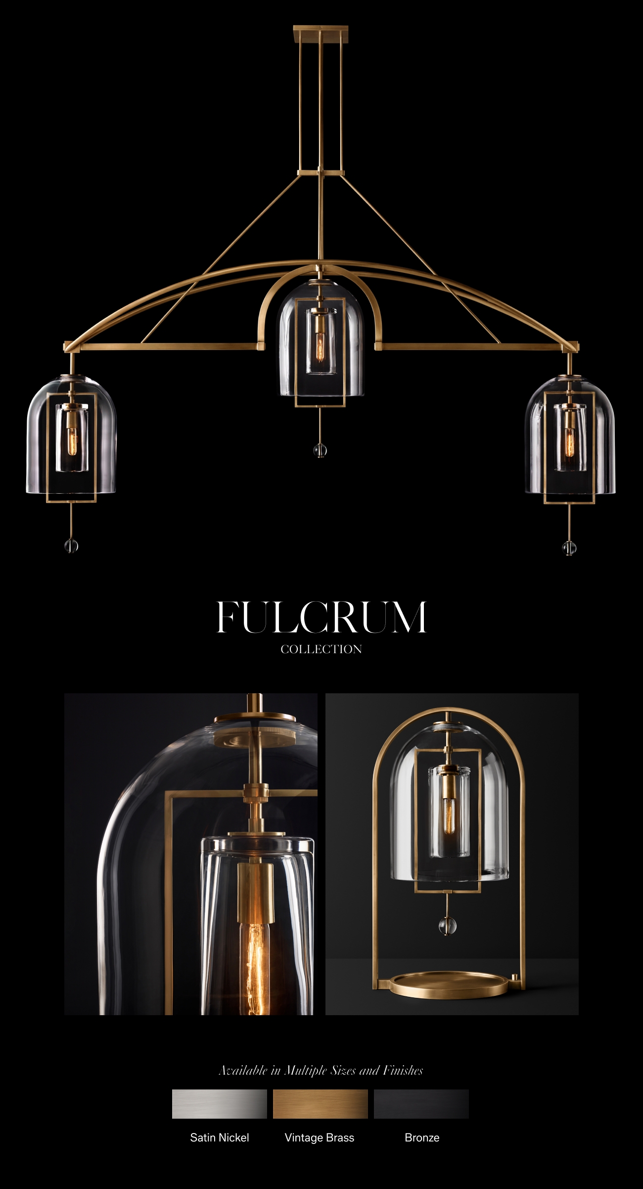 Restoration Hardware: The Hemisphere Collection: New Lighting by Alison ...