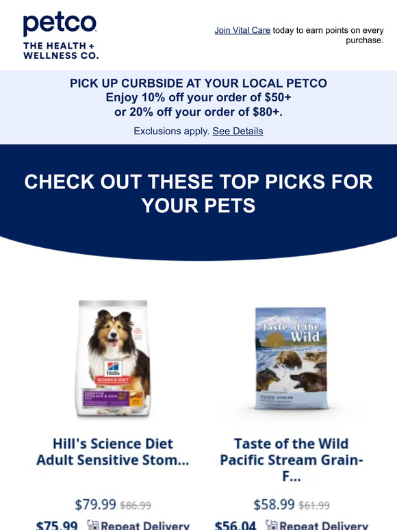 Petco: Your pet has great picks waiting for them 😻 | Milled