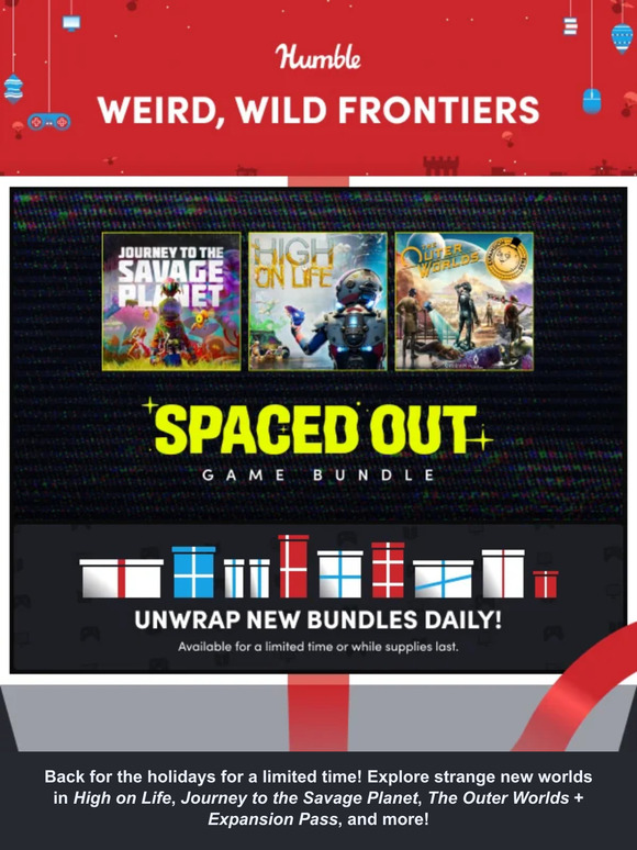 Humble Bundle: Out of this world games & game assets 🚀🎨 Very Humble Holiday event | Milled