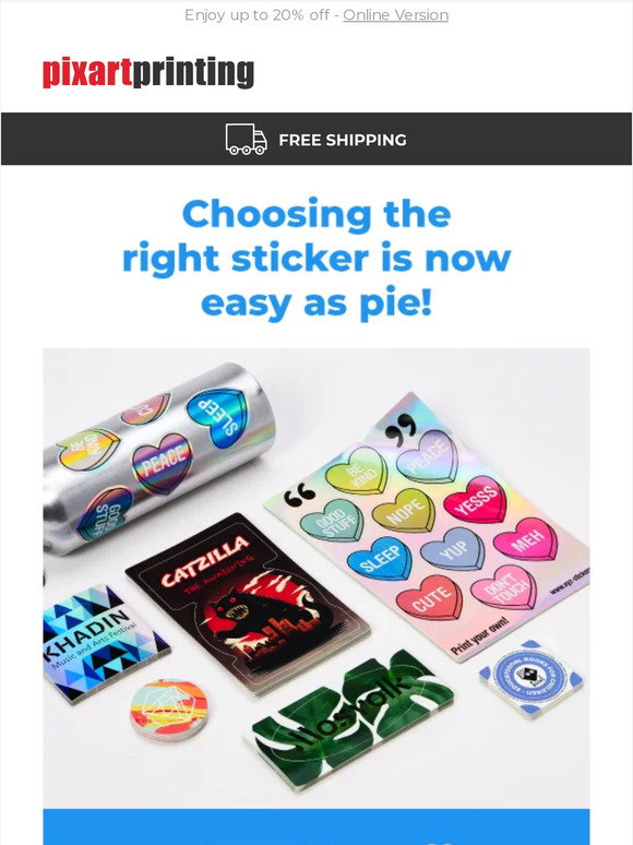 Pixartprinting: Customise your stickers: choosing the right one is now ...