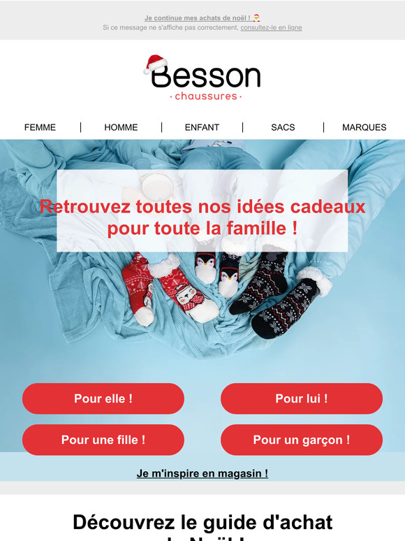Besson Chaussures: 🎁 IDEES CADEAUX | Faites le plein d'inspirations ...
