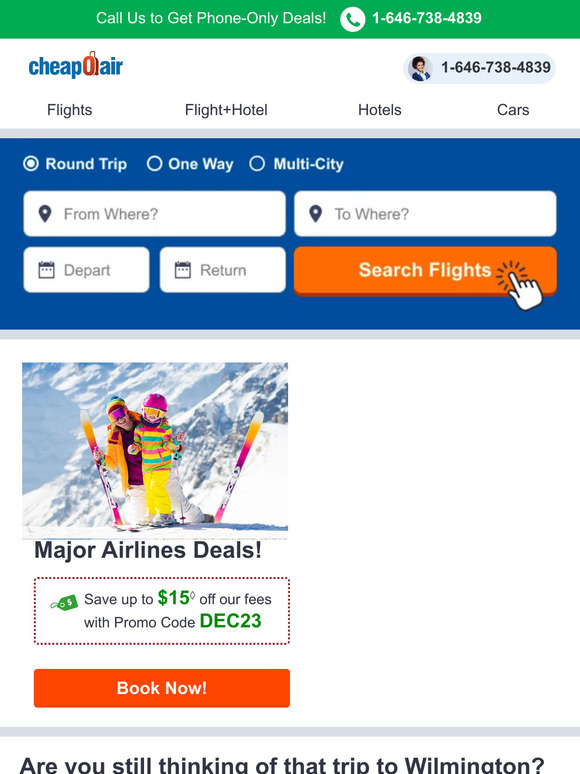 CheapOair: Major Airlines Deals! | Milled