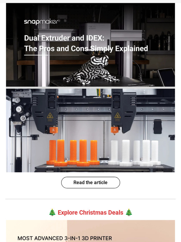 Snapmaker: Dual Extruder and IDEX: Pros and Cons Simply Explained 🤔 ...