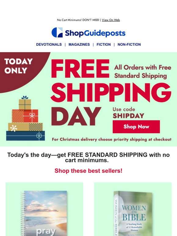 Guideposts: 🚚 Today Only: Free Shipping on All Your Christmas Wishes ...