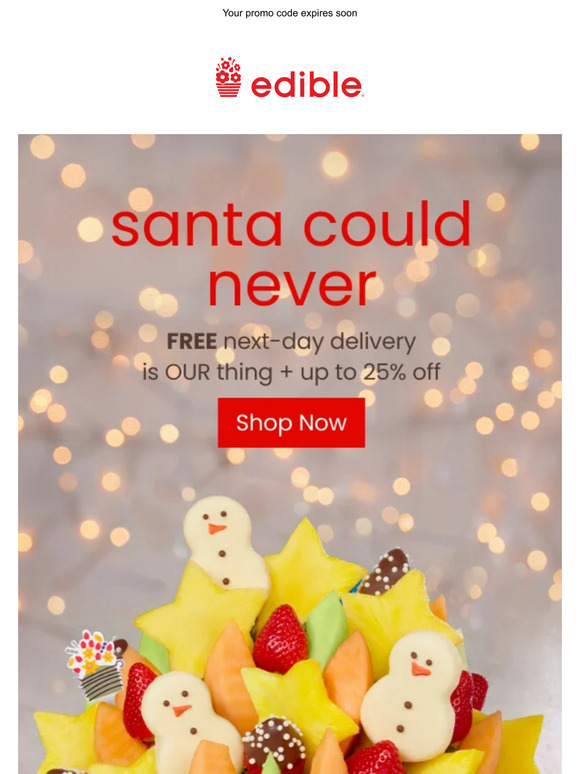 Edible Arrangements: ENDS SOON: 25% off from Santa 🎅 | Milled