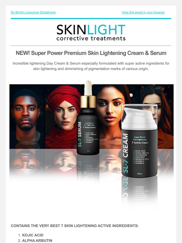 SkinLight: New - Super Power Lightening Cream With Arbutin | Milled