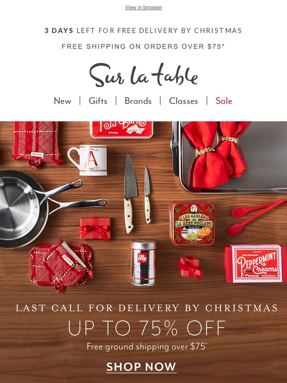 Sur la Table Email Newsletters: Shop Sales, Discounts, and Coupon Codes