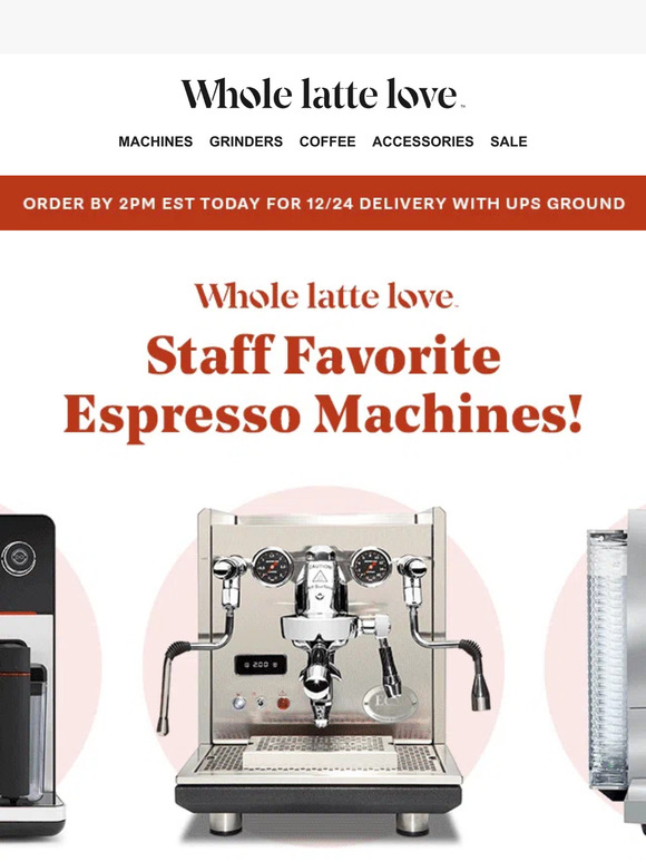 Whole Latte Love: Save on our staff's favorite espresso machines! | Milled