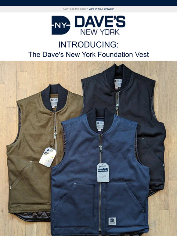 Dave's New York: 🚨🦺INTRODUCING: The Foundation Vest🦺🚨 | Milled