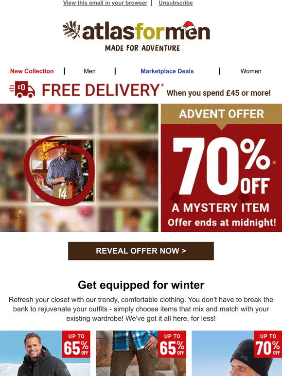 Atlas For Men: Advent Calendar 🎄 An exclusive offer a day | Milled