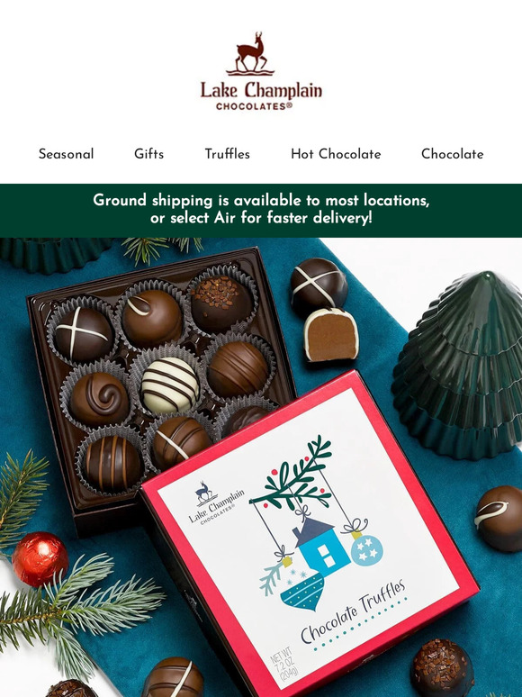 Lake Champlain Chocolates: Shop our legendary chocolate Truffles! | Milled